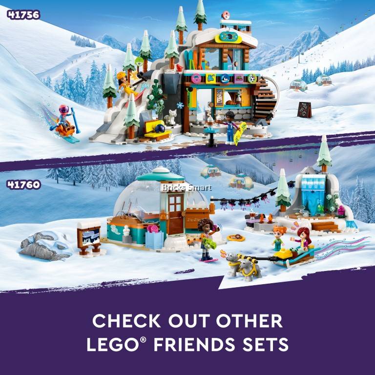 LEGO 41760 Friends Igloo Holiday Adventure Building Toy Set