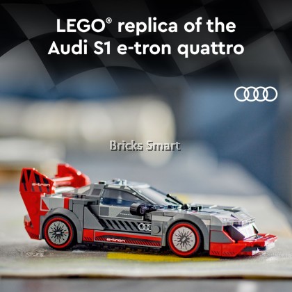 LEGO 76921 Speed Champions Audi S1 e-tron quattro Race Car Building Toy Set