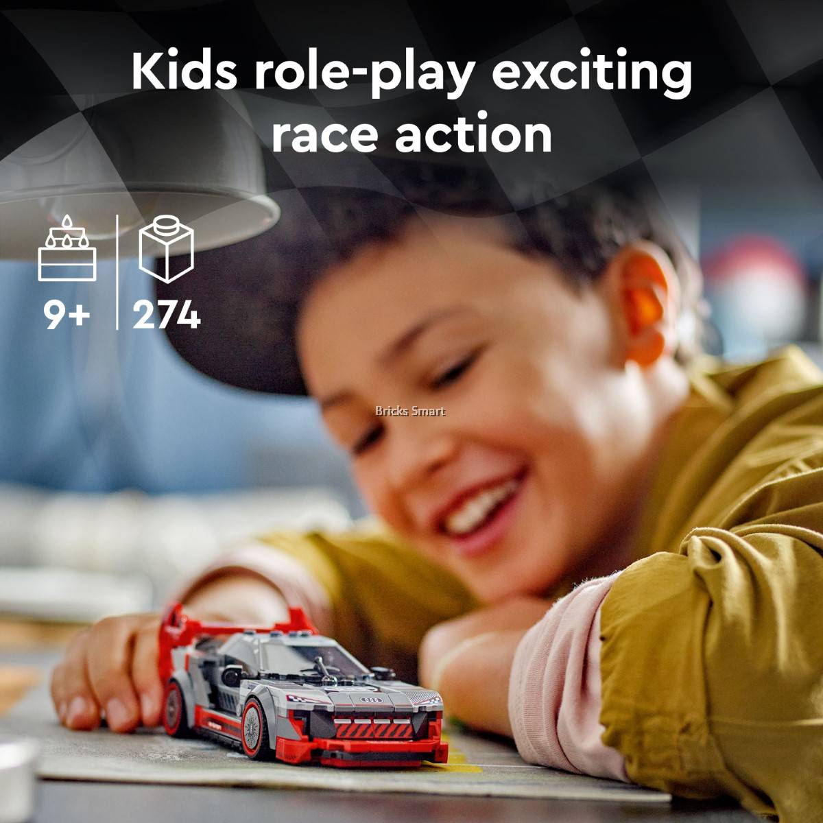 LEGO 76921 Speed Champions Audi S1 e-tron quattro Race Car Building Toy Set