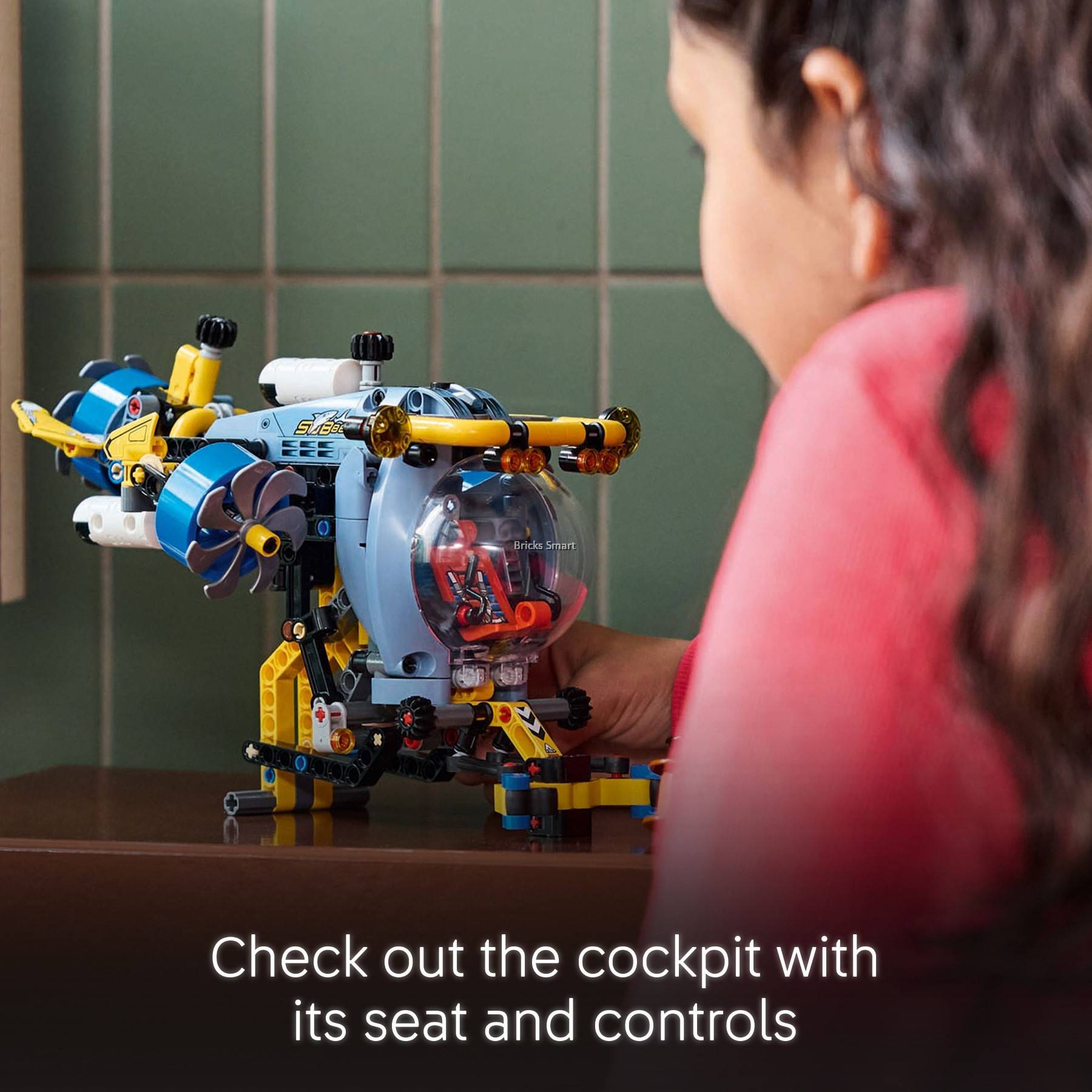 LEGO 42201 Technic Deep-Sea Research Submarine Building Toy Set (413 ...