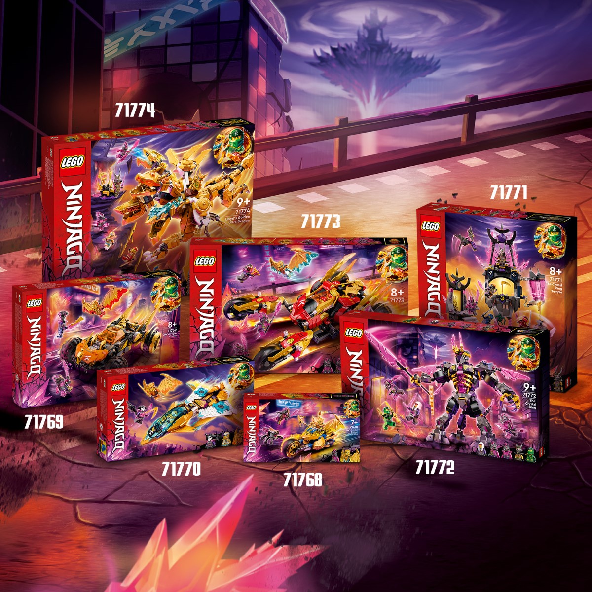 71768 LEGO Ninjago Jay's Golden Dragon Motorbike (137 Pieces)