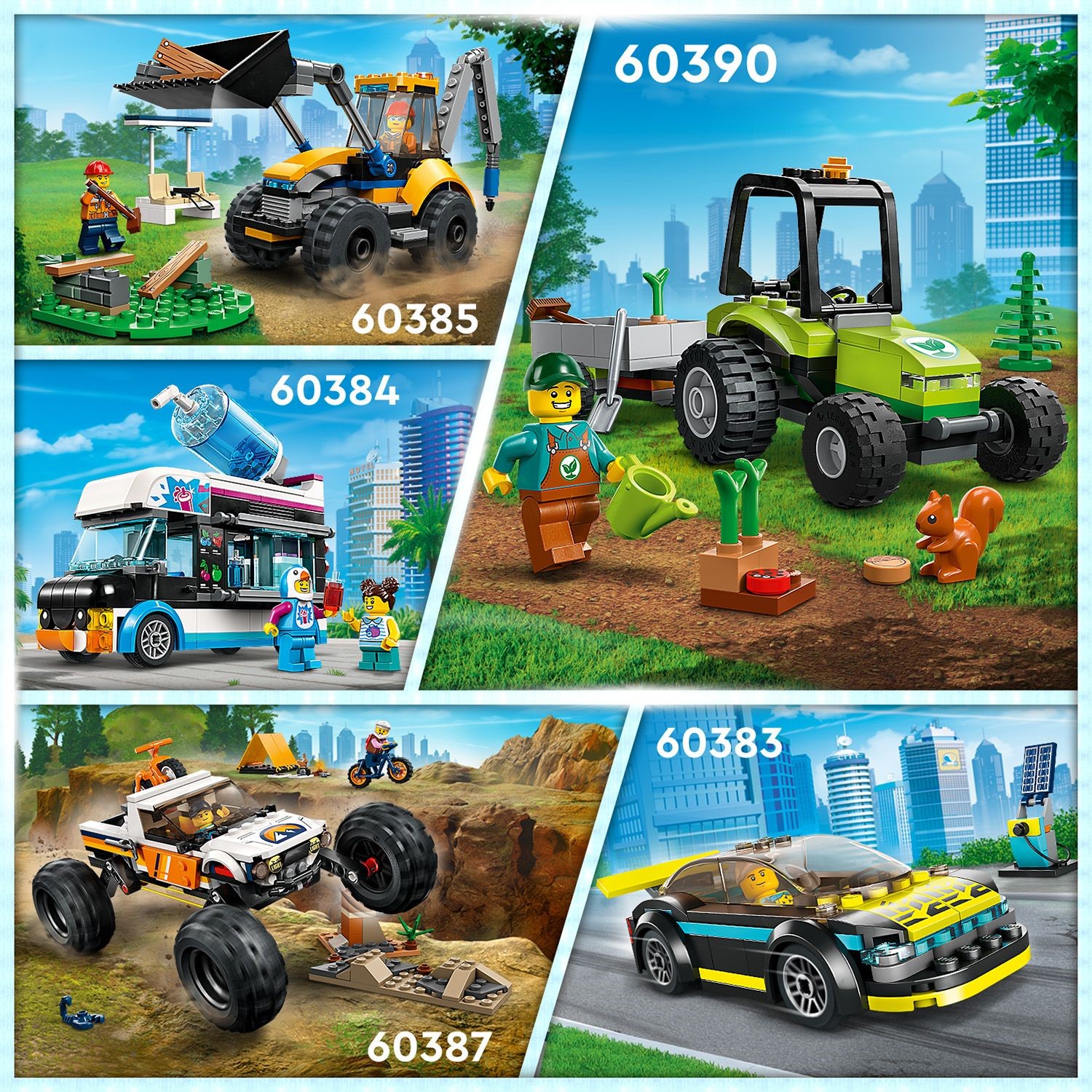 LEGO 60390 City Park Tractor Building Toy Set